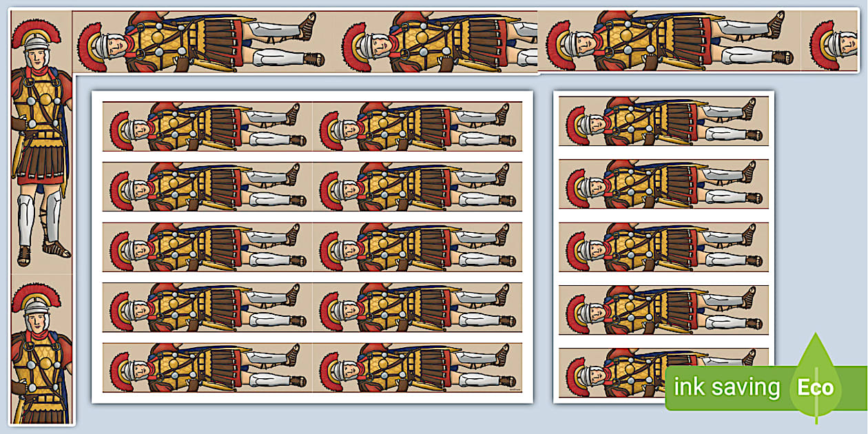 Roman Soldier Themed Display Borders (Teacher-Made) - Twinkl