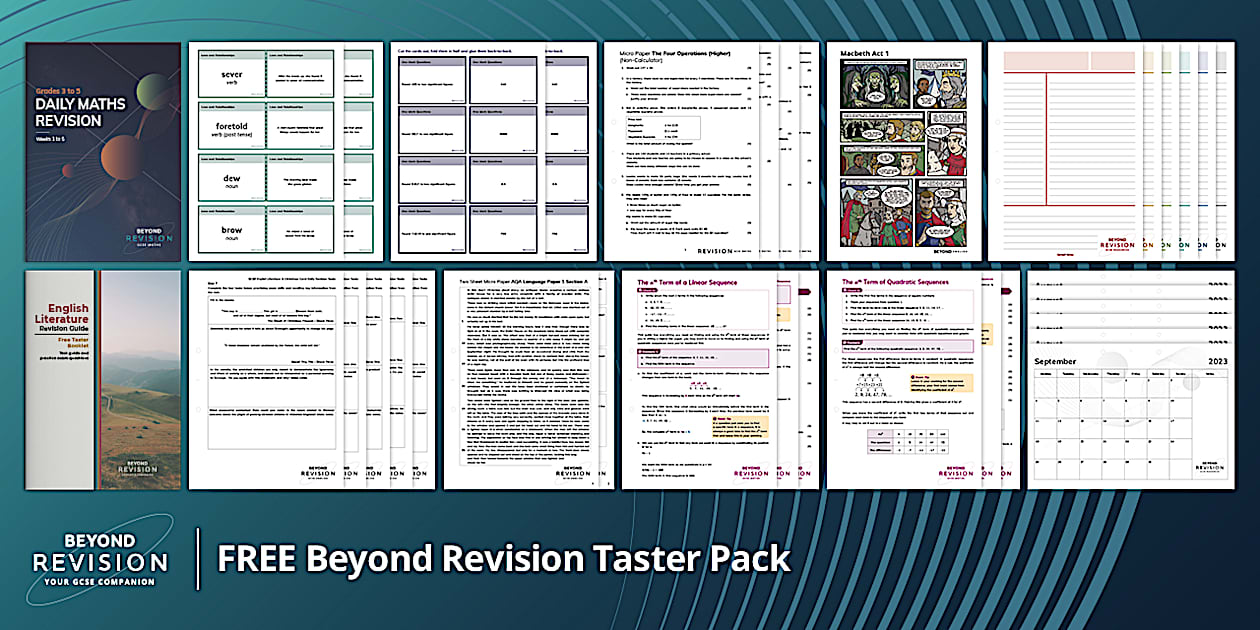 Beyond Revision Taster Pack (teacher made) - Twinkl
