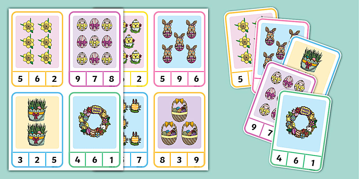 👉 Spring Peg Counting Activity (teacher made) - Twinkl