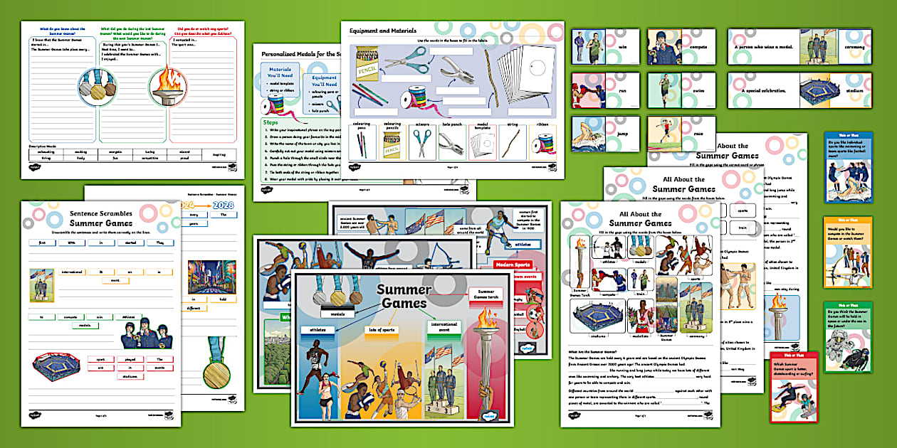 Teaching Learners of EAL About The Summer Games - Activity Pack