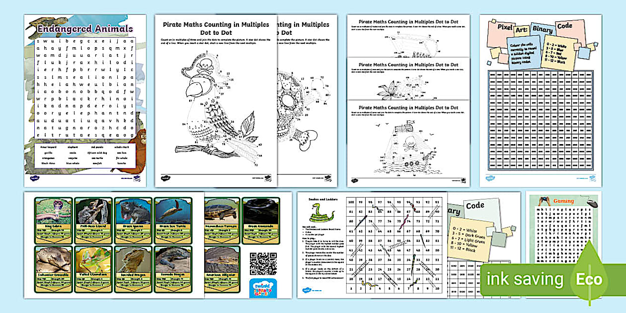 Parents Rainy Day Activities for Kids Pack (Ages 7-11)