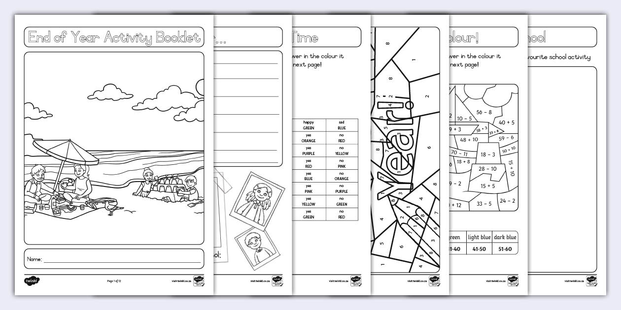 Grade 2 End of Year Activity Booklet (teacher made) - Twinkl