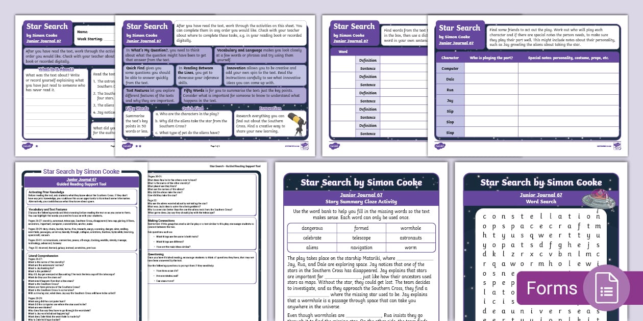 Junior Journal 67 June 2024: Star Search (Play Comprehension)