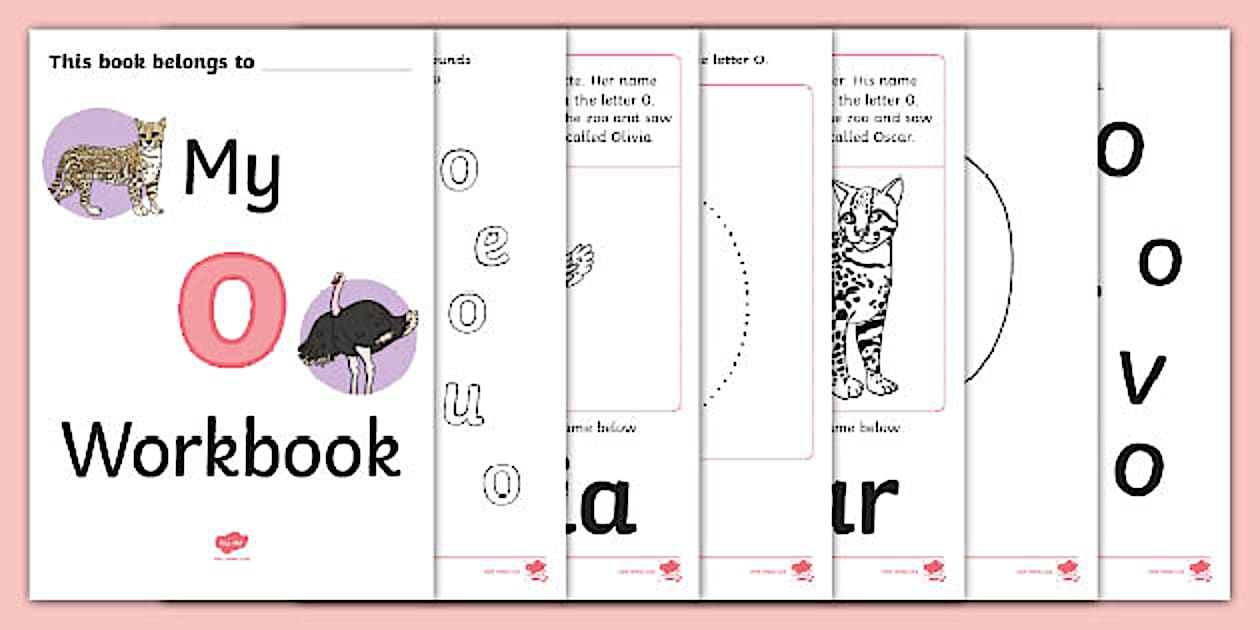 Cursive My 'O' Workbook (teacher made) - Twinkl