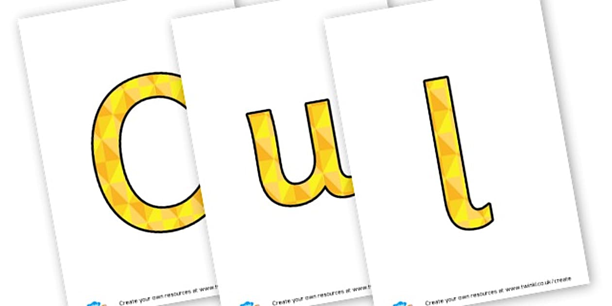 Culture - display lettering (teacher made) - Twinkl