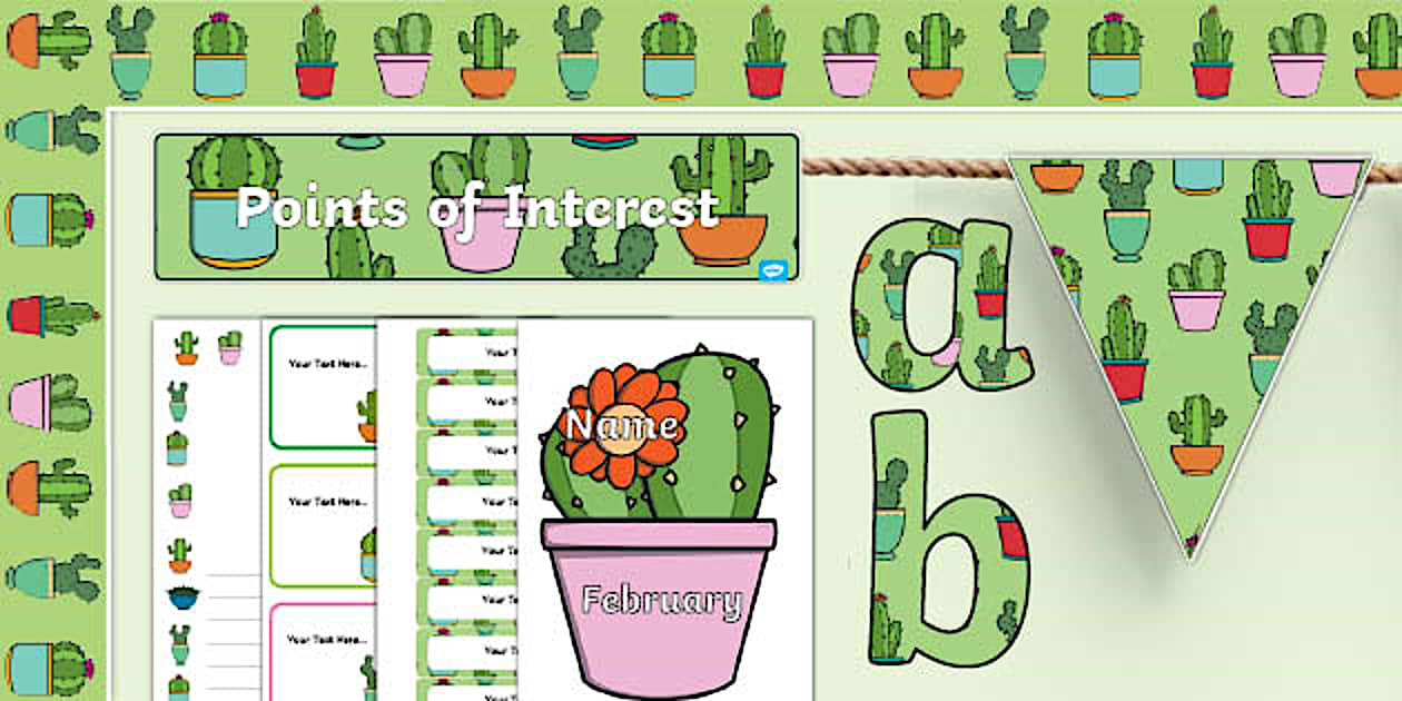Cactus Classroom Display - Classroom Display (Teacher-Made)
