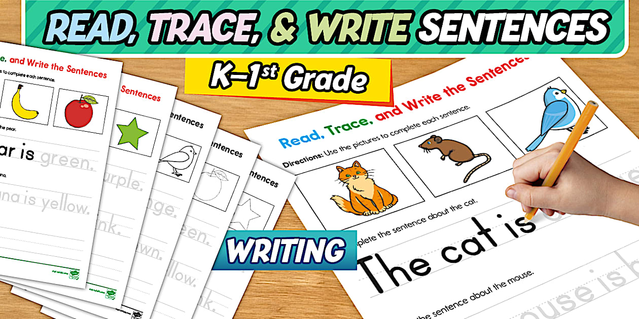 Sentence Tracing Worksheets | ELA Resource | Twinkl USA