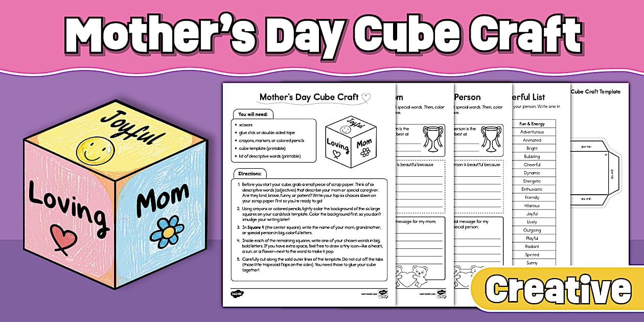 Mother's Day Cube Craft