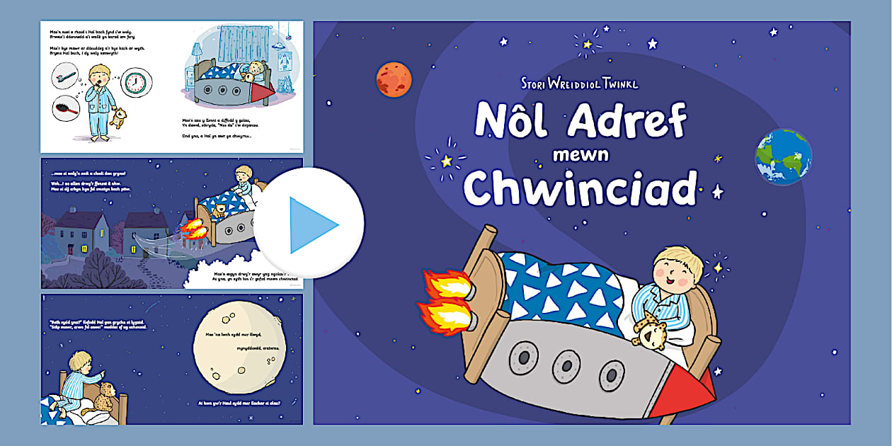 Nôl Adref mewn Chwinciad: Pŵerbwynt Stori (teacher made)