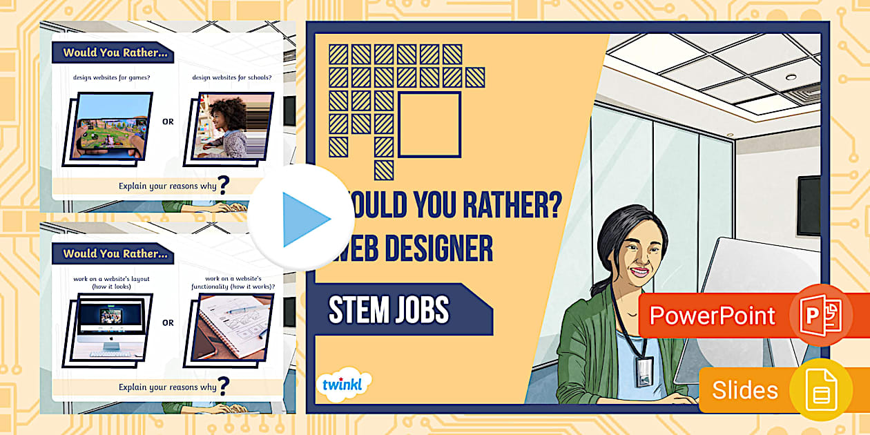 Would You Rather? Web Designer (teacher made) - Twinkl