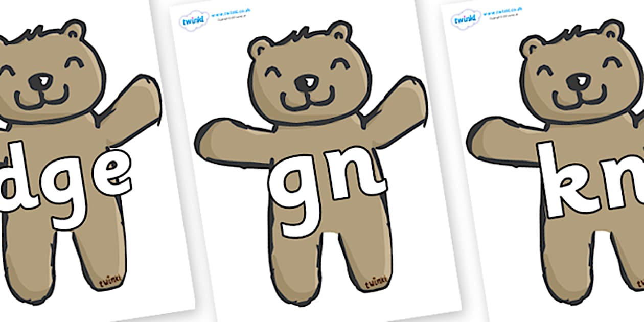Silent Letters on Teddy Bears