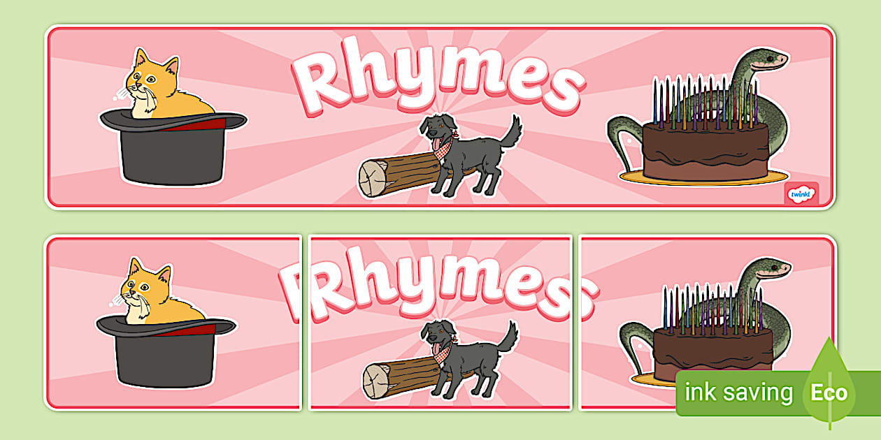 Rhymes Banner (Teacher-Made) - Twinkl