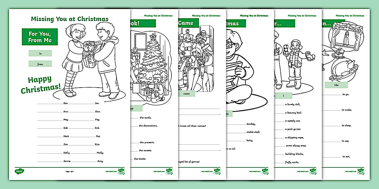 Missing You Christmas High Poems | Frequency Words | EYFS