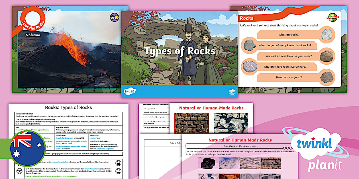 Year 4 Science Rocks Lesson 1 Types of Rocks - Twinkl