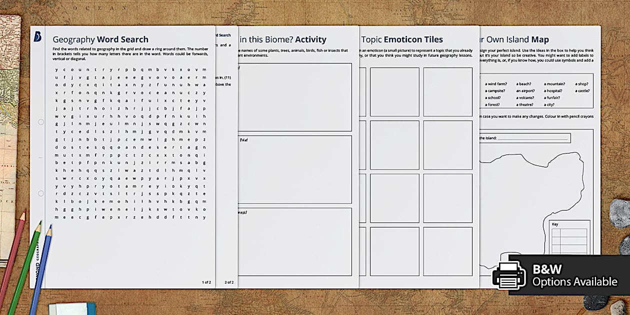 KS3 School Holiday/Transition Geography Resource Pack