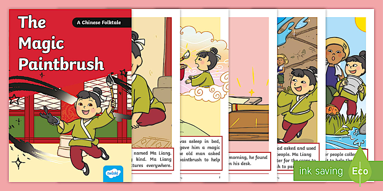 The Magic Paintbrush Story Booklet - (teacher made)