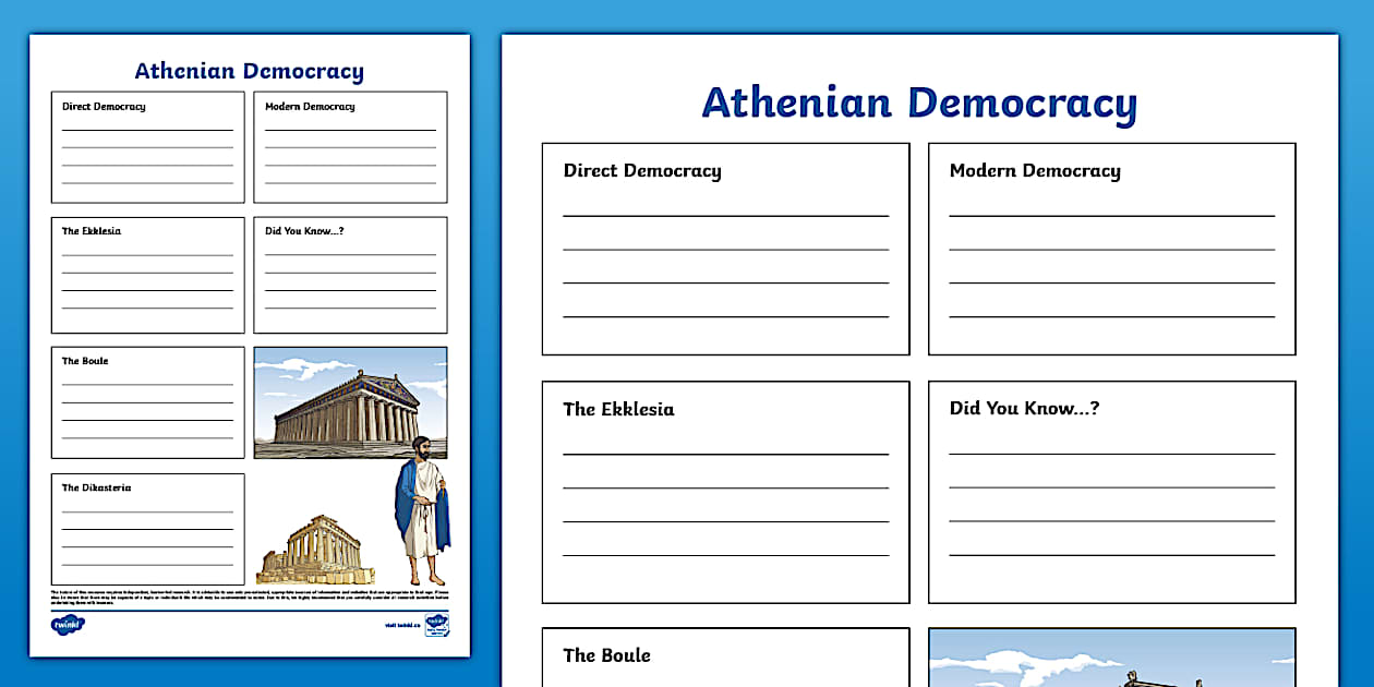 Athenian Democracy Fact File Template (teacher made)