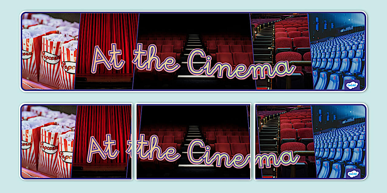 ESL At the Cinema Photo Display Banner (teacher made)