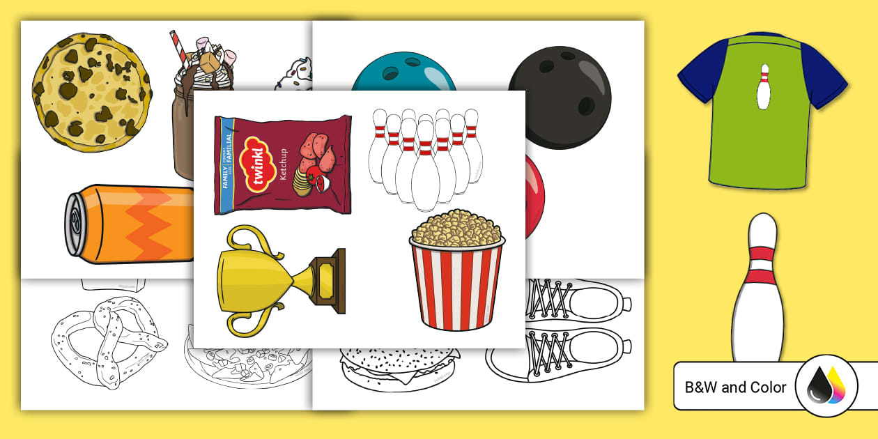 Bowling Alley Dramatic Play Cutouts (teacher made) - Twinkl