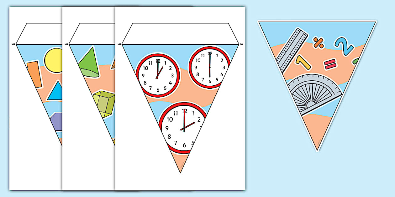 Maths Bunting (teacher made) - Twinkl