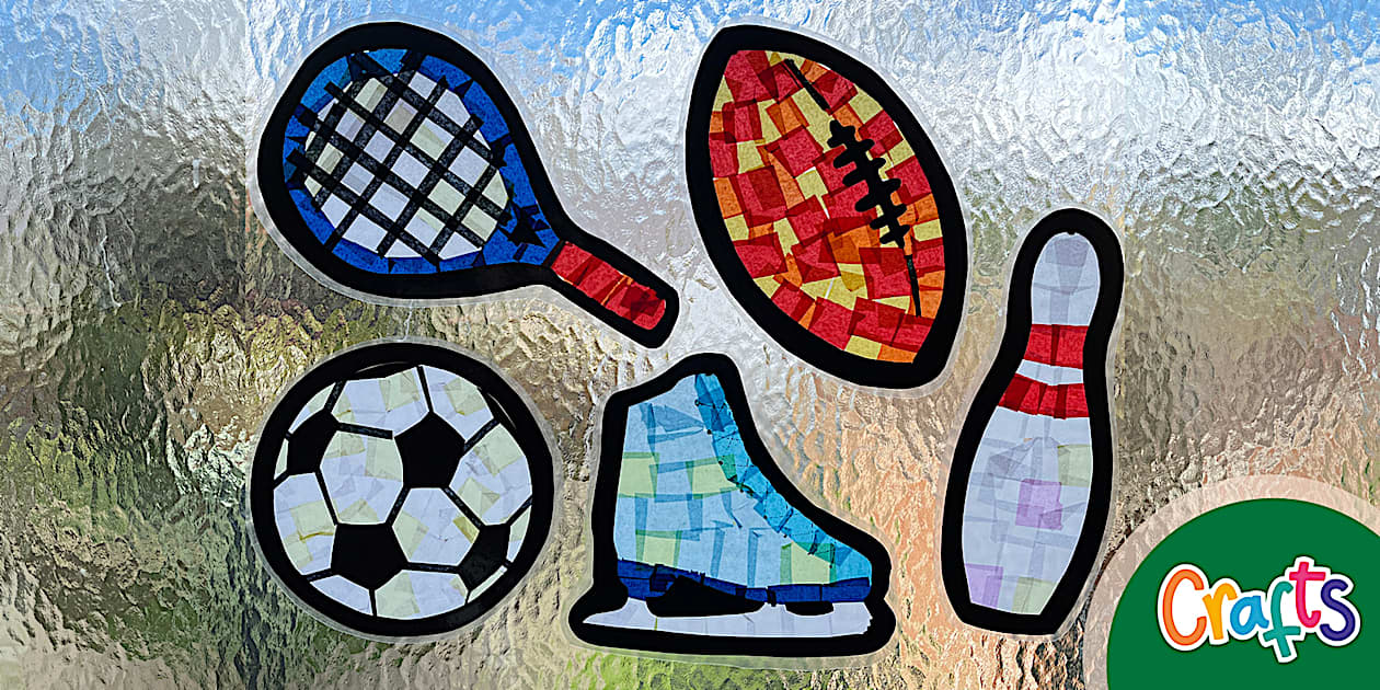 Sports Suncatcher Craft | Twinkl Crafts - Twinkl