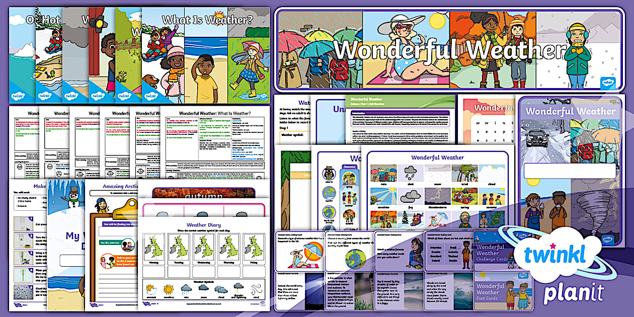 Geography: Wonderful Weather Year 1 Unit Pack - Twinkl