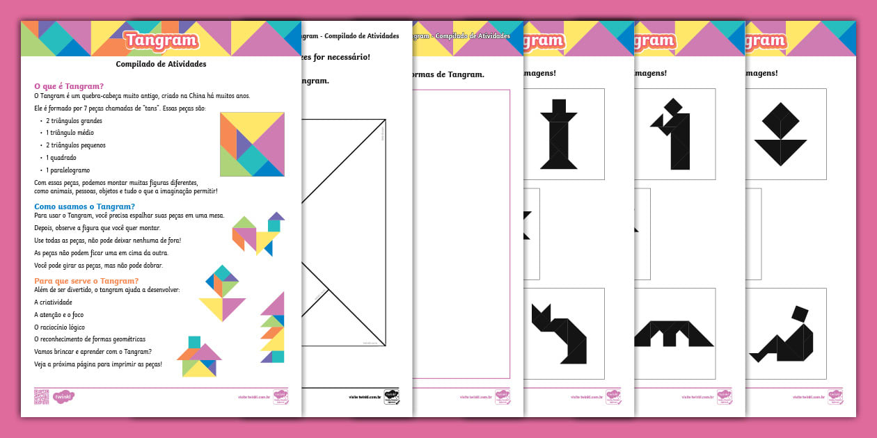 Atividades de Tangram para Matemática - Twinkl