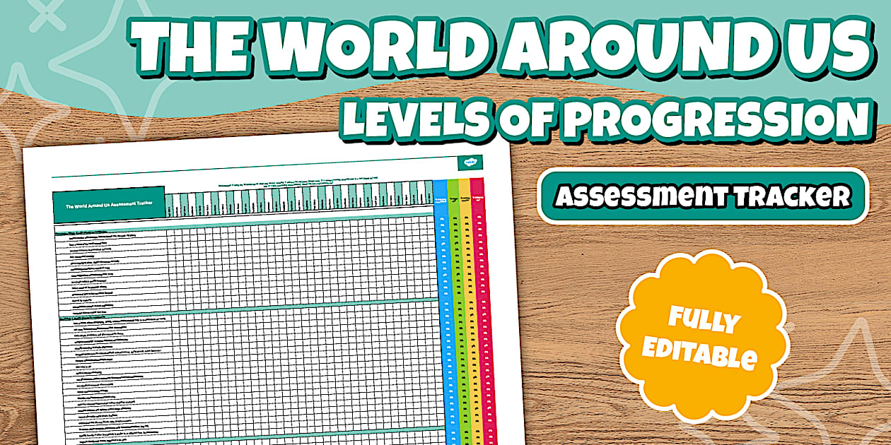 The World Around Us Assessment Tracker