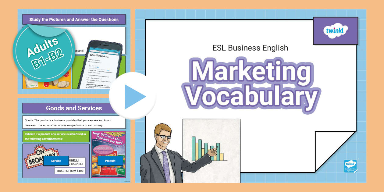 ESL Business English: Marketing Vocabulary (teacher made)