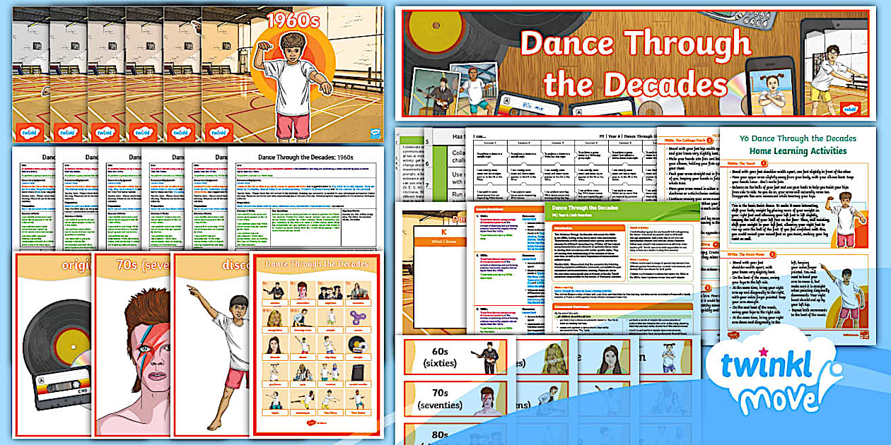 Unit Pack - Year 6 PE unit 'Dance Through The Decades'