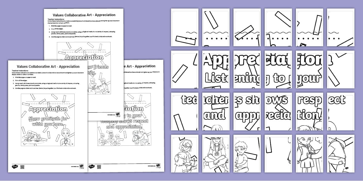 Values Collaborative Art - Appreciation