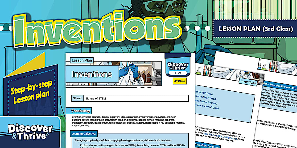 STEM Inventions Lesson Plan {Teacher Aid}