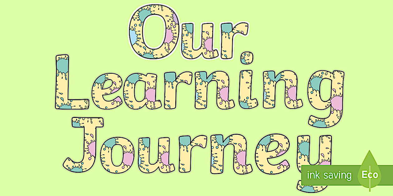 Our Learning Journey Pastel-Themed Display Lettering