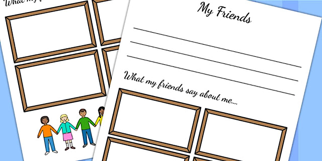 What My Friends Say About Me Template (teacher made)