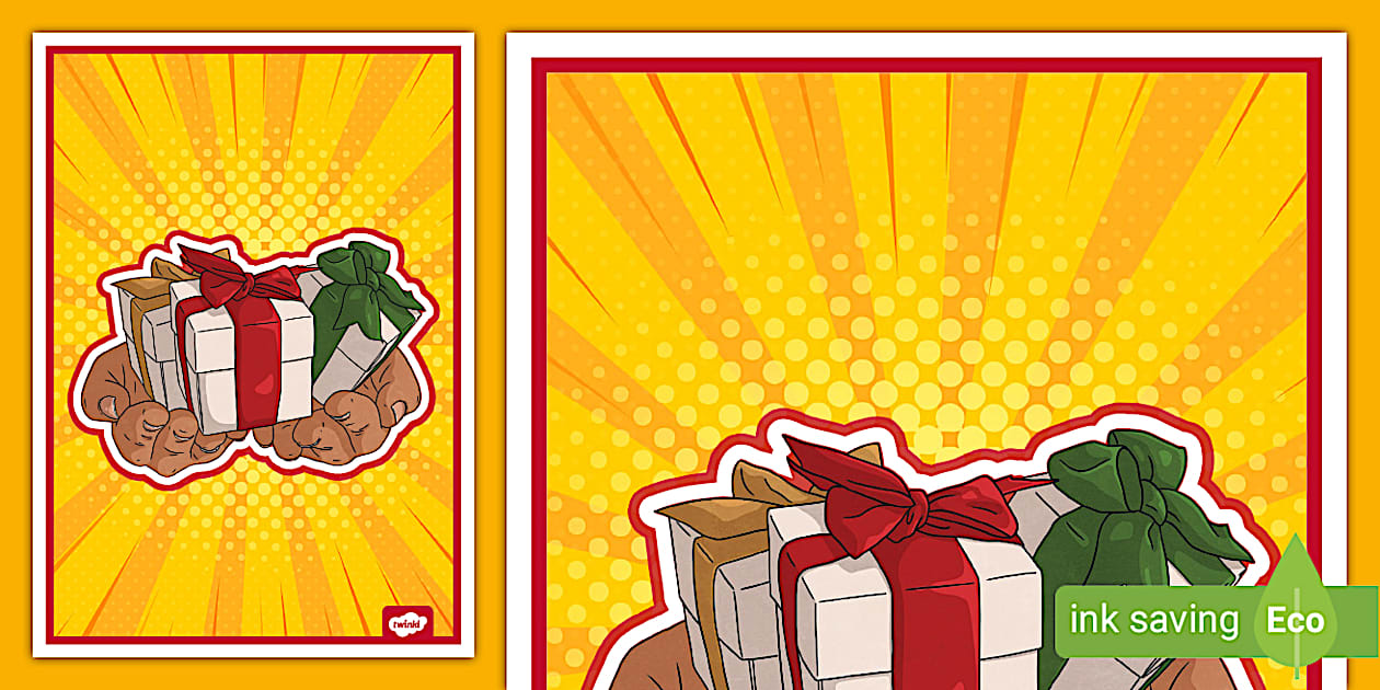 Gift Pop Art Display Poster (teacher made) - Twinkl