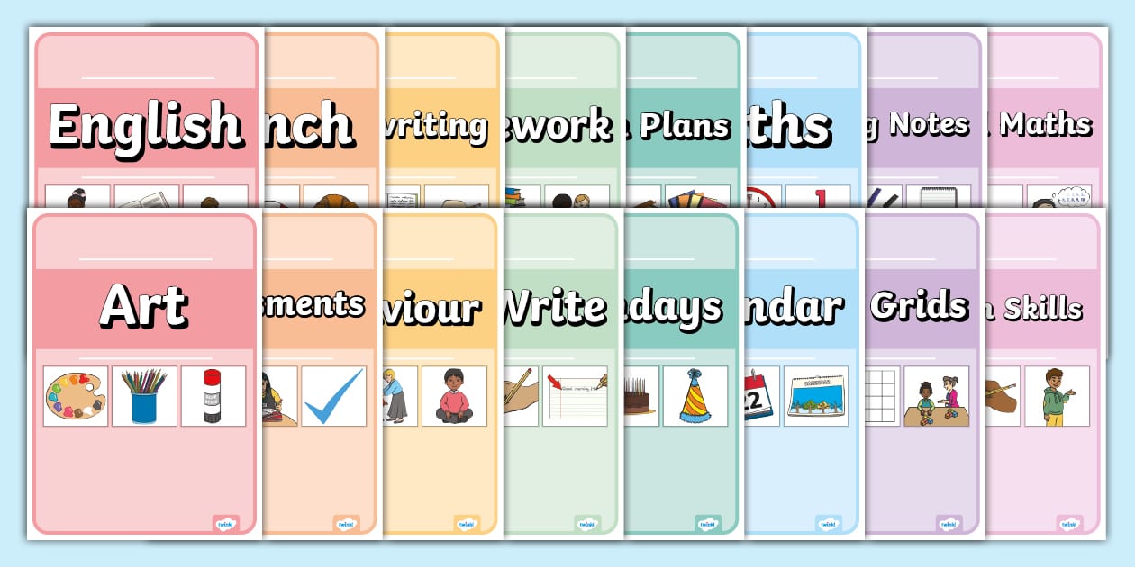 Folder Divider Templates | Ready to Print Resources - Twinkl