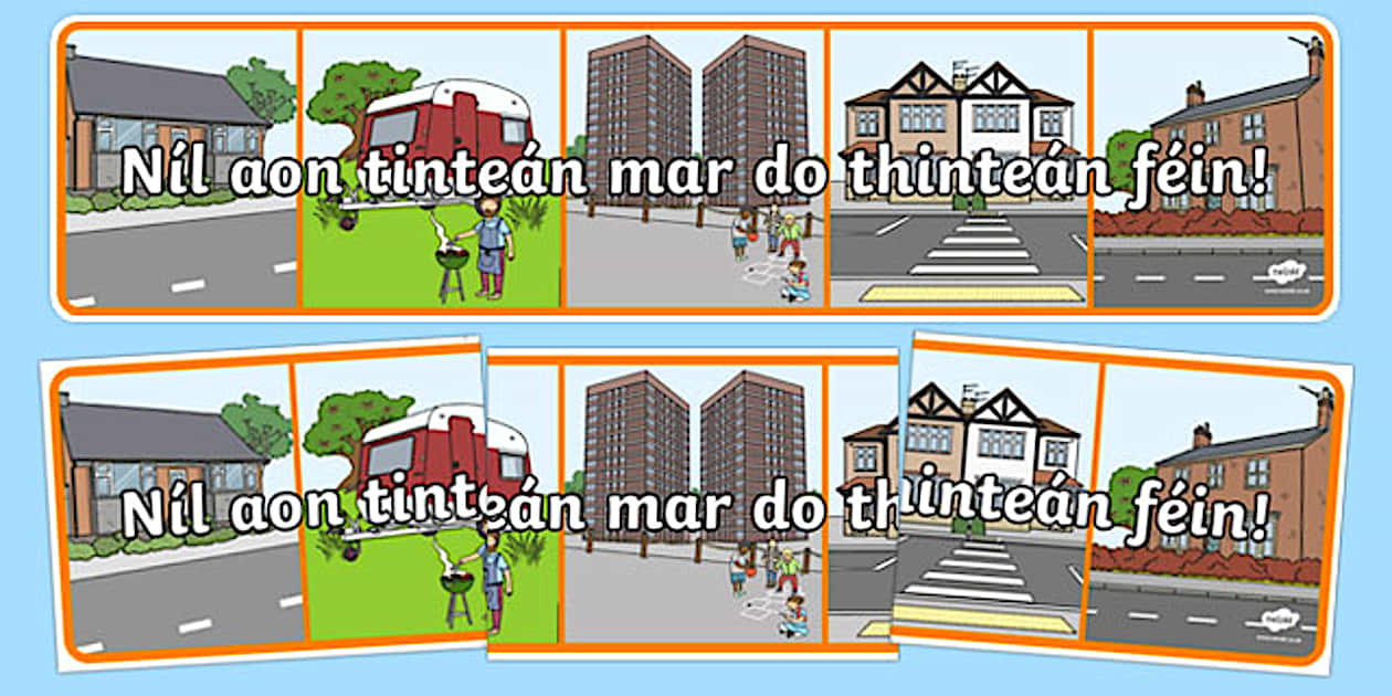 Níl aon tinteán mar do thinteán féin Display Banne r- Irish