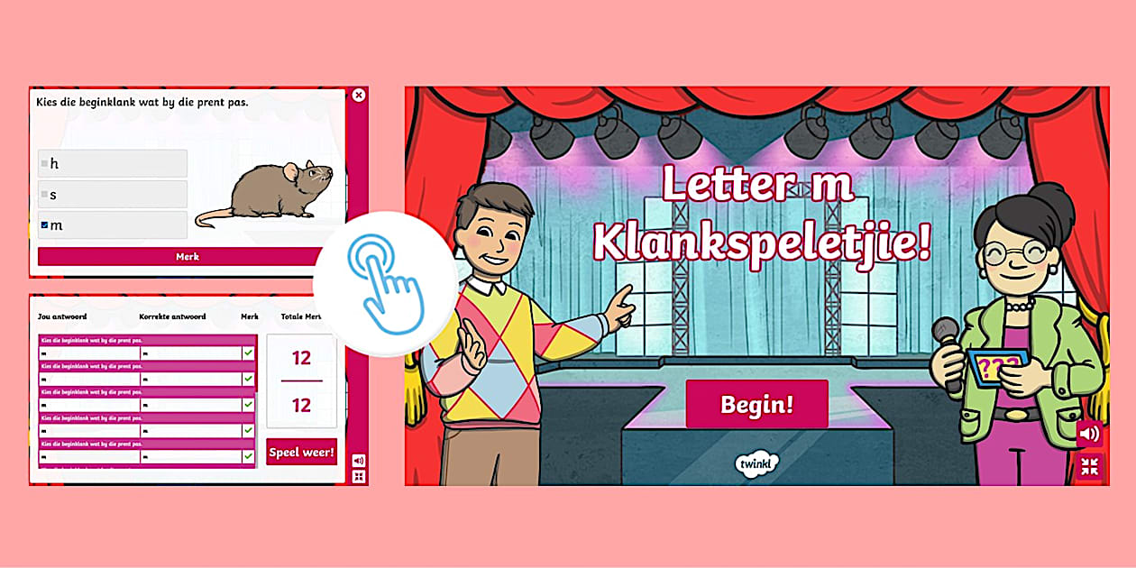 Klankspeletjie met die M-Klank (teacher made) - Twinkl
