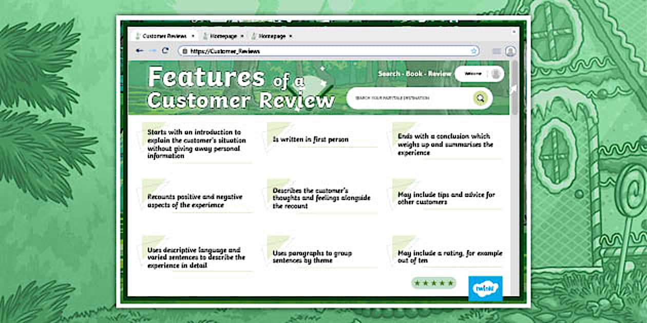 Editable Features of a Customer Review Display Poster