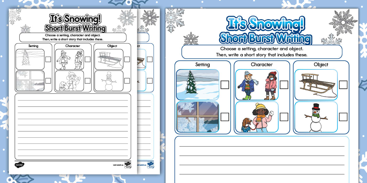 Winter Writing Activity – Creative Literacy Practice