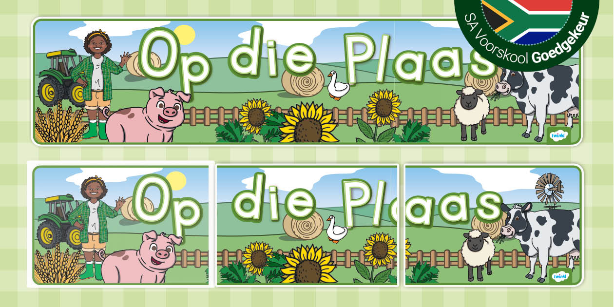 Voorskool: Op die Plaas: Vertoon Banier