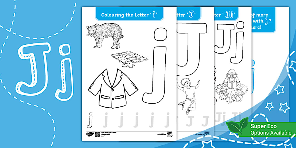Letter J Colouring Pages | Parents Home Teaching Tools