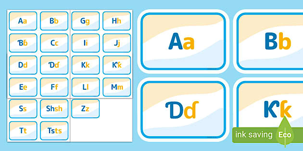 Hausa Alphabet Flashcards (teacher made) - Twinkl