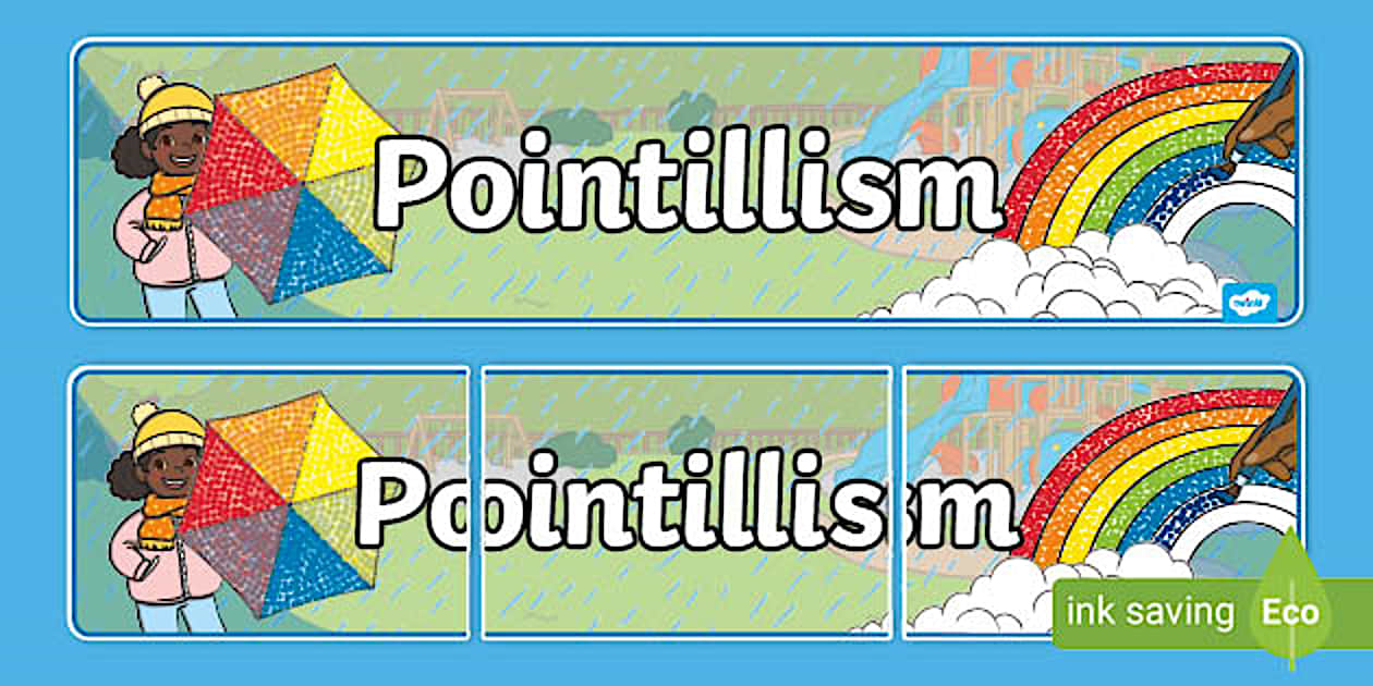 KS1 Pointillism Banner (teacher made) - Twinkl