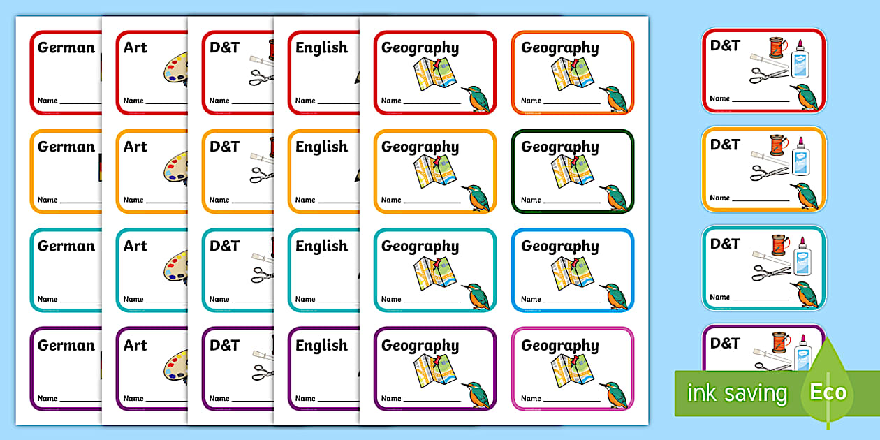 Kingfisher Themed Editable Book Labels (teacher made)