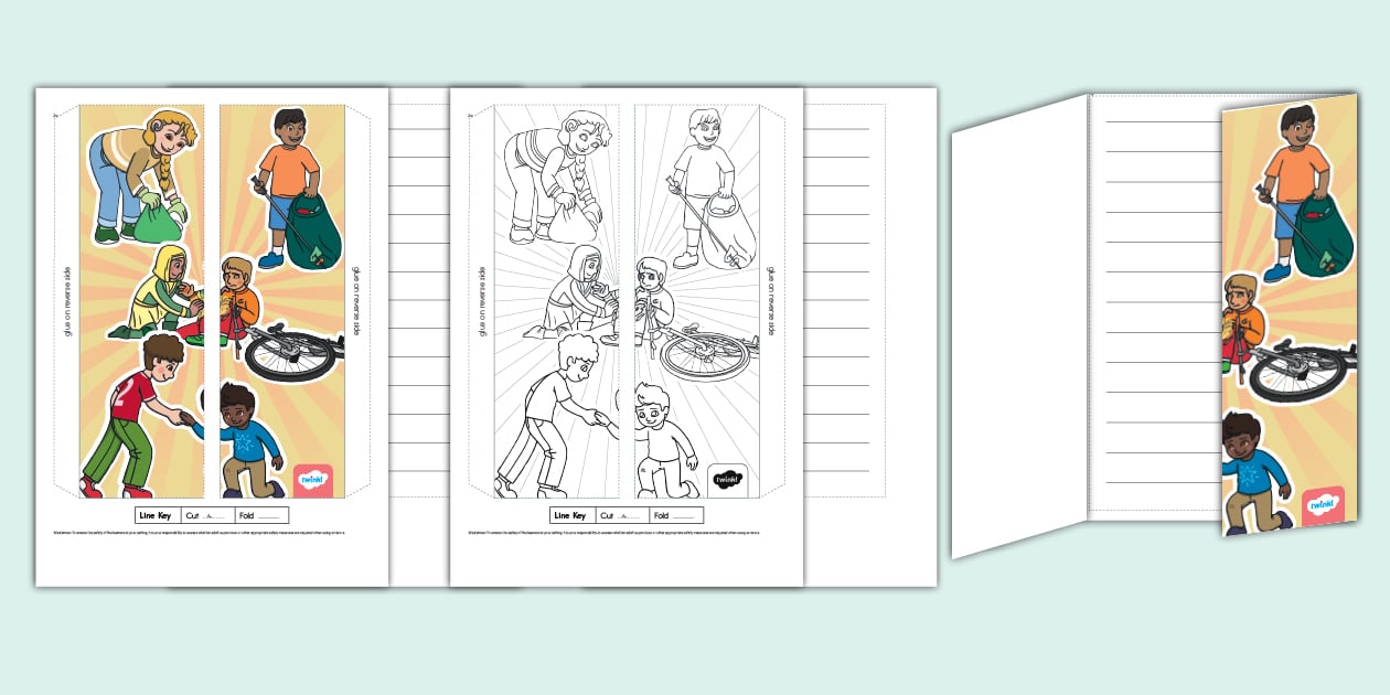 Being a Good Citizen Folding Writing Template - Twinkl