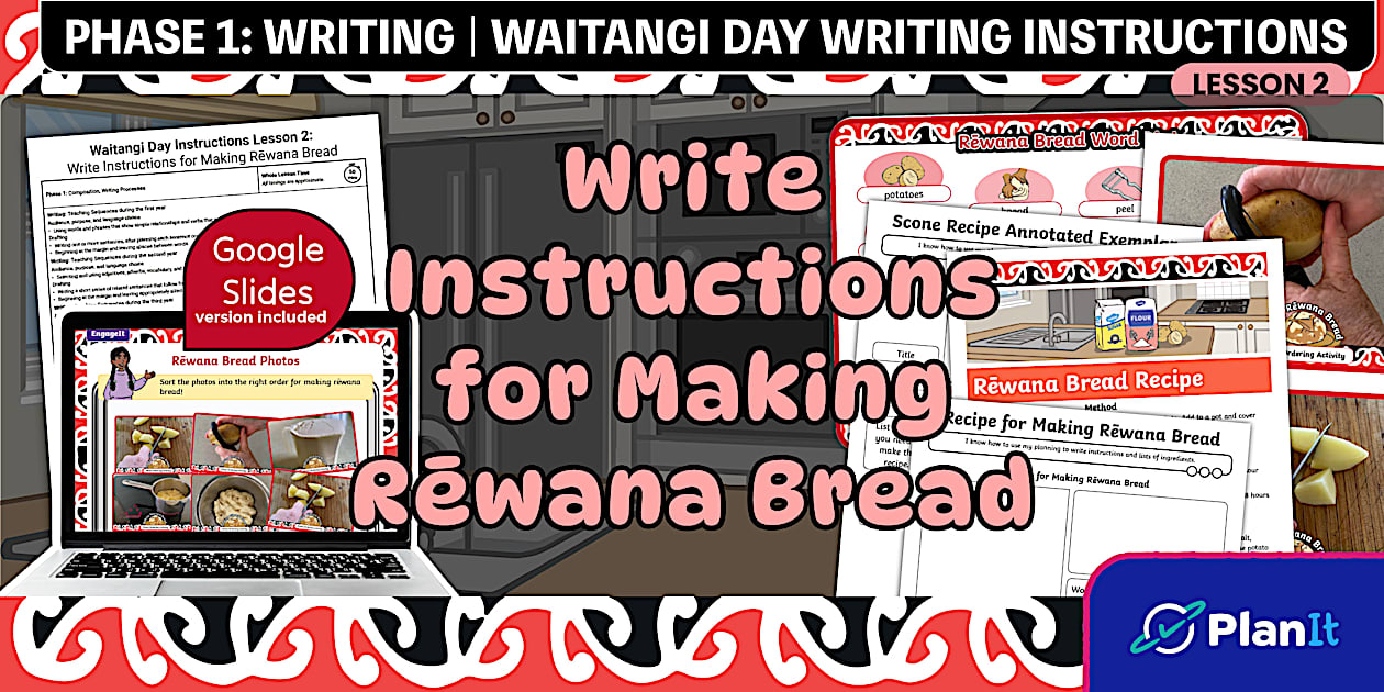 Phase 1 Writing: Waitangi Day: Lesson 2: Write Instructions