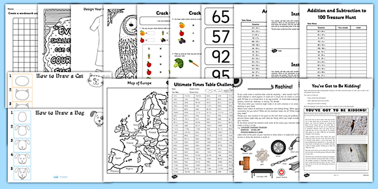 KS2 Wet Play Activity Pack (teacher made) - Twinkl