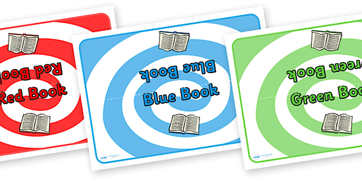 👉 Editable Class Group Signs (Colour Books) - Twinkl