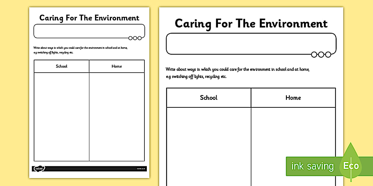 Environment ESL Worksheet | Environmental Topic ESL | Twinkl